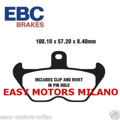 FA407 EBC COPPIA PASTIGLIE FRENO ANTERIORE ABS BMW R1150GS - 1150 cc ...