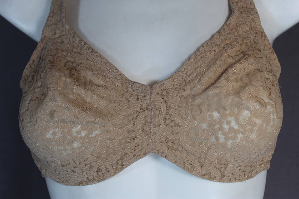 Wacoal #65547 Underwire Unlined Halo Lace Full Coverage Bra size 40DD ...
