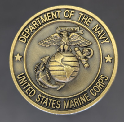 Command Control Communications Challenge Coin US Marine Corps Navy HQMC ...