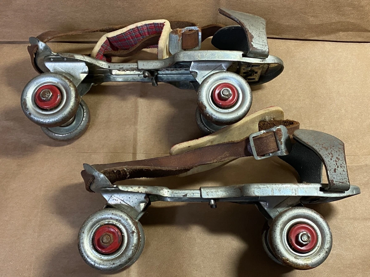 Vintage Metal Roller Skates