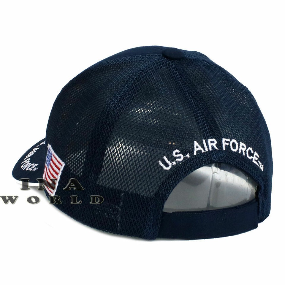 U.S. AIR FORCE Hat USAF Logo Cap Official Licensed Mesh Military ...