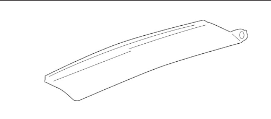 Cadillac GM OEM 10-16 SRX Sunroof Sun Roof-Sunshade Shade Cover ...