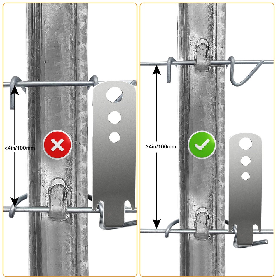 Fence Wire Twister for T Post Clips Strong Wire Fence Tensioning ...