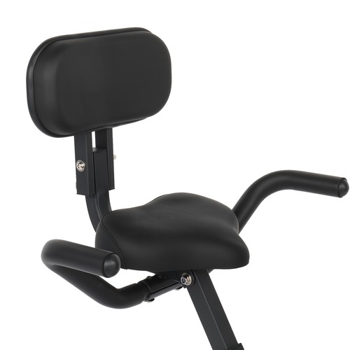 Black Foldable Home Exercise Bike Compact Indoor Cycling Workout ...
