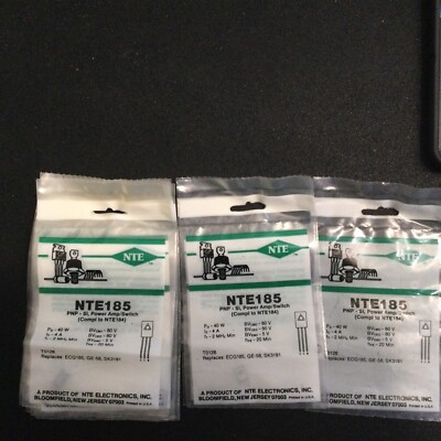 NTE PNP Power Amp NTE185 (Lot Of 11 ) 40 W (LN37M) | eBay