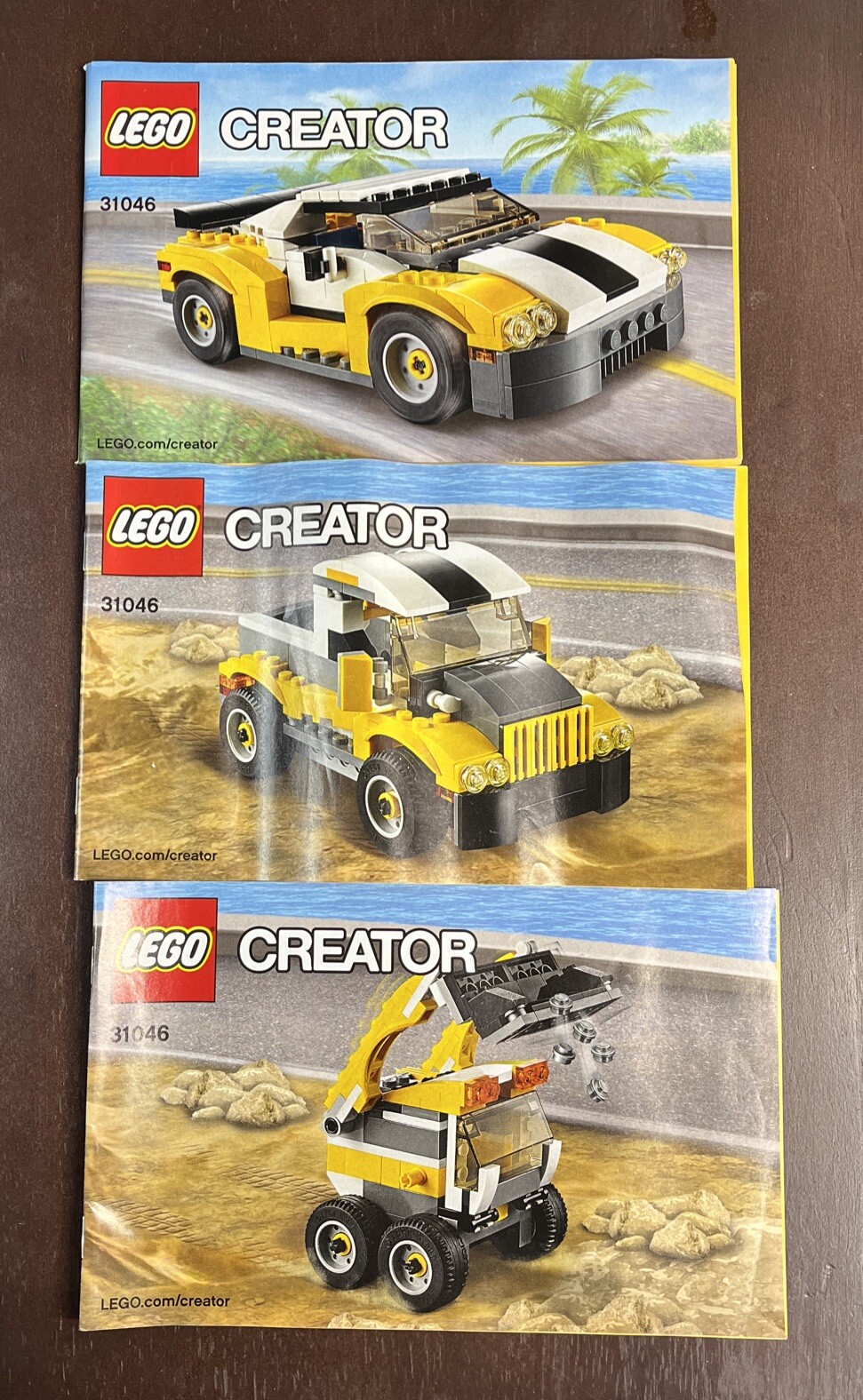 LEGO 31046 Creator 3-in-1 Fast Car Three Instruction Manuals Only . | eBay