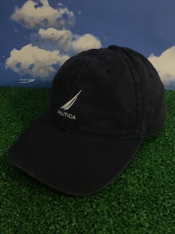 Nautica Hat Cap NS 83 golf Strapback Blue H19 | eBay
