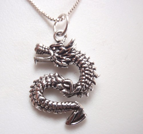 Asian Dragon 925 Sterling Silver Necklace Corona Sun Jewelry | eBay