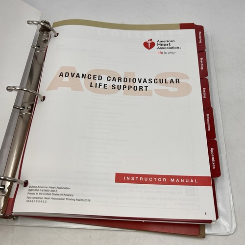 Advanced Cardiovascular Life Support [ACLS] Instructor Manual [ loose ...