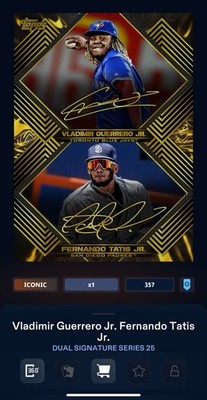 DIGITAL CARD Topps Bunt 2025 DUAL SIGNATURE SERIES 5 ICONIC GUERRERO ...