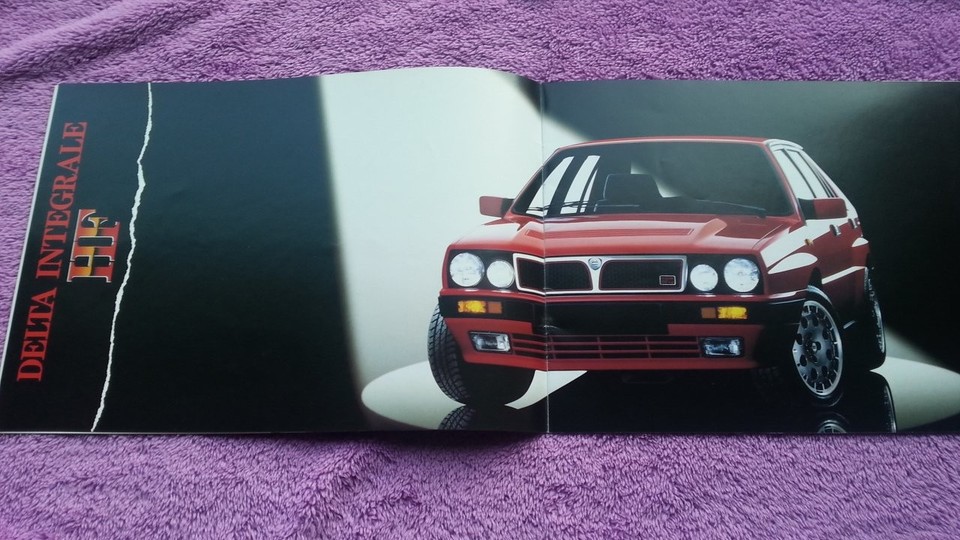 LANCIA Delta HF Integrale Rallye deutsch Broschüre Prospekt Heft ...