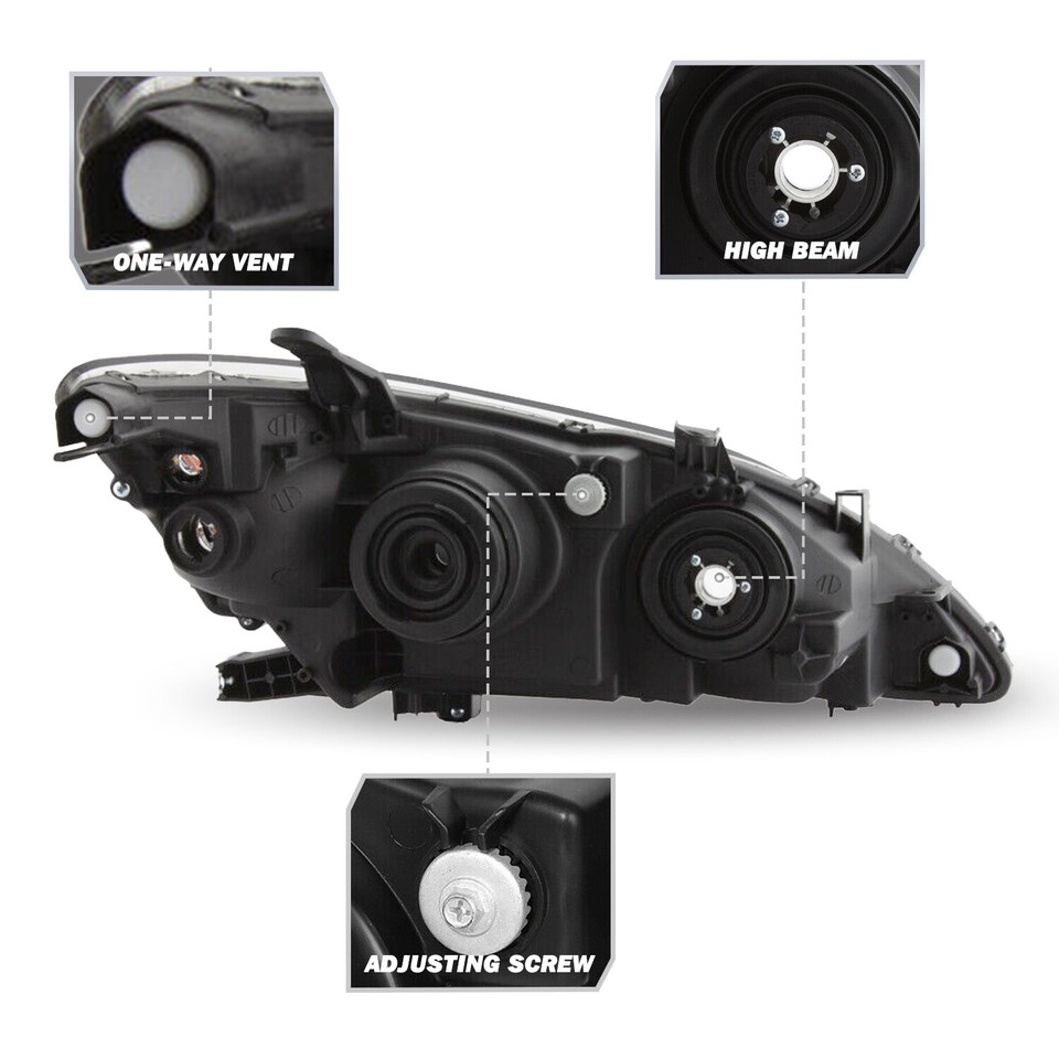 Headlights Assembly for 2007 2008 2009 Lexus ES350 Halogen W/o HID ...