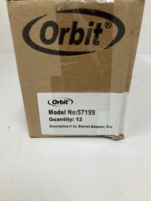 New Orbit Sprinkler System Valve Manifold 1 In Swivel Adapter 57199 Lot ...