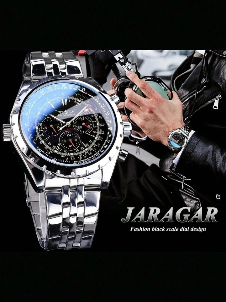 Jaragar Military Mens Watches Top Brand Luxury Automatic Sport Watch⭐T1 ...