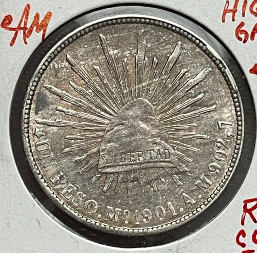 1901 Mo AM Mexico 1 One Peso - Silver L2 | eBay
