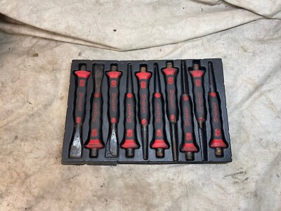 Snap-on Tools Red 10 Piece Soft Grip Punch and Chisel Set | eBay UK