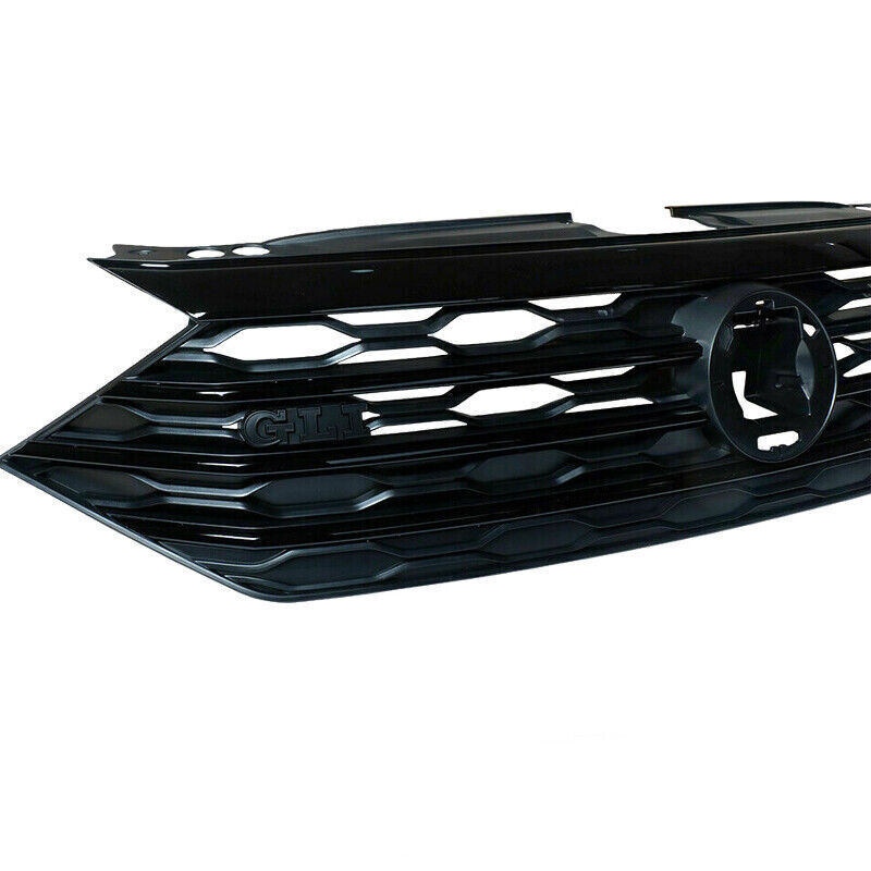 For 2019 2020-2022 Volkswagen VW Jetta MK7 Gloss Black Front Bumper ...