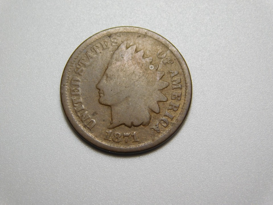 OLD US COIN 1871 INDIAN HEAD CENT PENNY | eBay