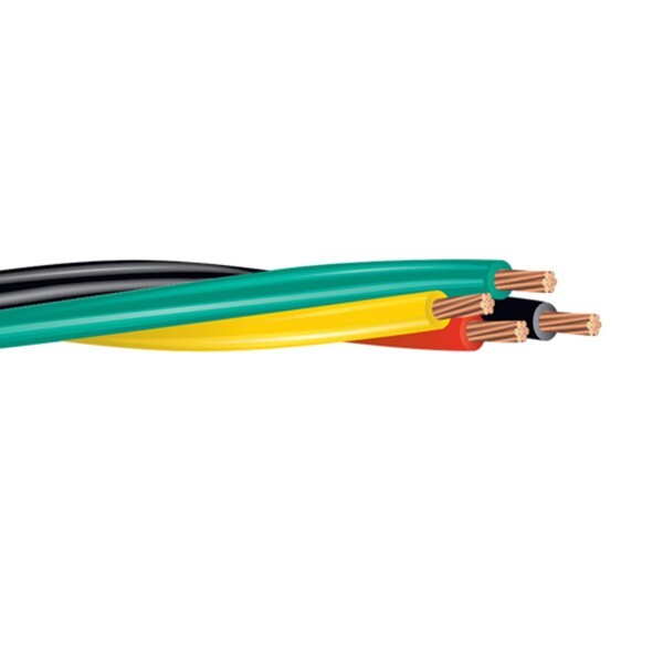 500' 10/3 Twisted Submersible Cable With Ground Well Pump Wire 600V | eBay