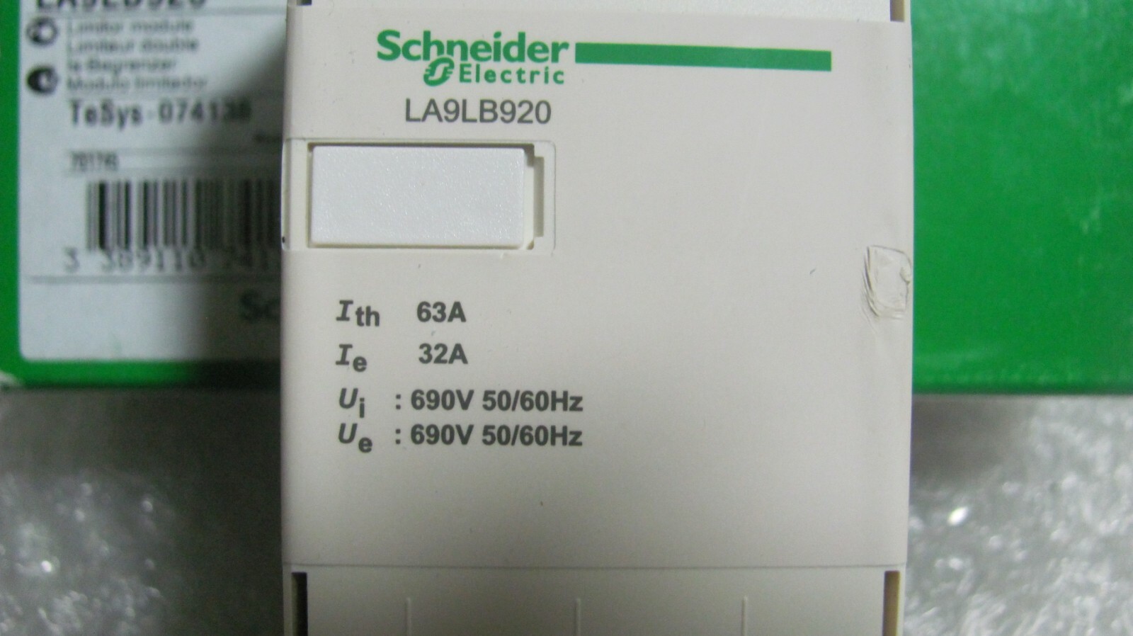 Schneider Electric LA9LB920 TeSys - 074138 Current limiter | eBay