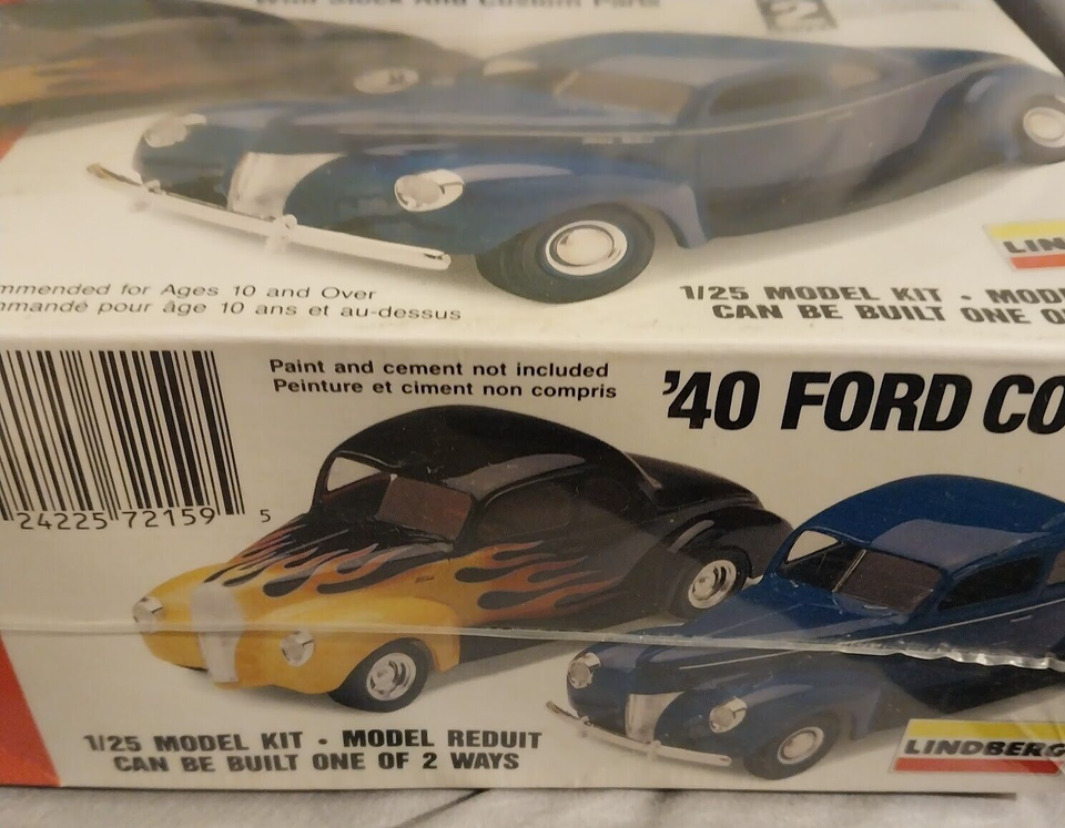 Lindberg Ford 40 Coupe Model Car Kit 1940 1:25 open box | eBay