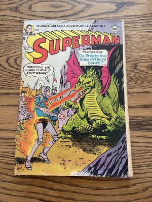 Superman # 86 (DC Comics 1954) Golden Age! Dragon from King Arthur’s ...