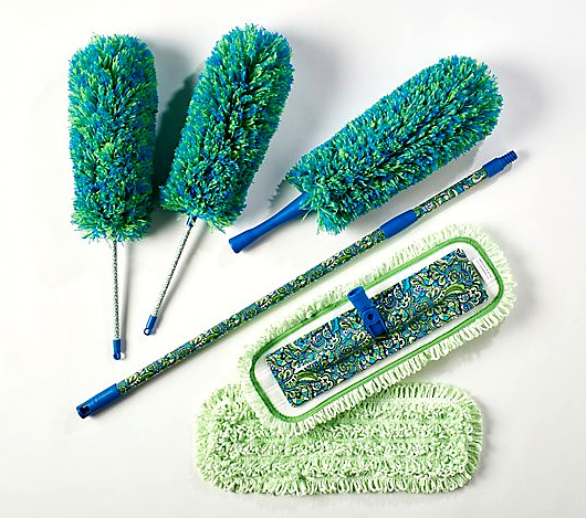 Campanelli 7 Pc Premium Microfiber Duster Mop System Cleaning