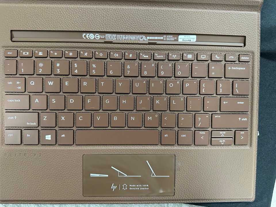 HP ELITE X2 G4 COLLABORATION LEATHER KEYBOARD BACKLIGHT L67435-001 ...