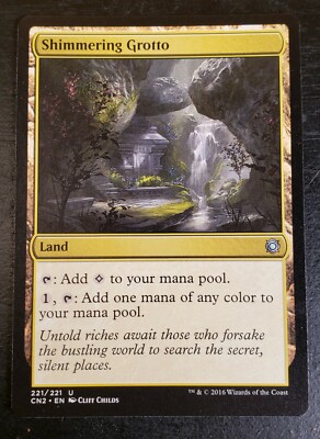 1x Shimmering Grotto Conspiracy Take The Crown Mtg Magic Card Colorless ...