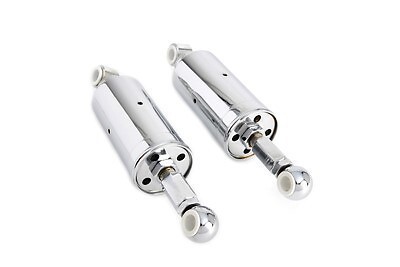 V-Twin 54-0161 Chrome Adjustable Length Shocks for Softail FLST/FXST 89 ...