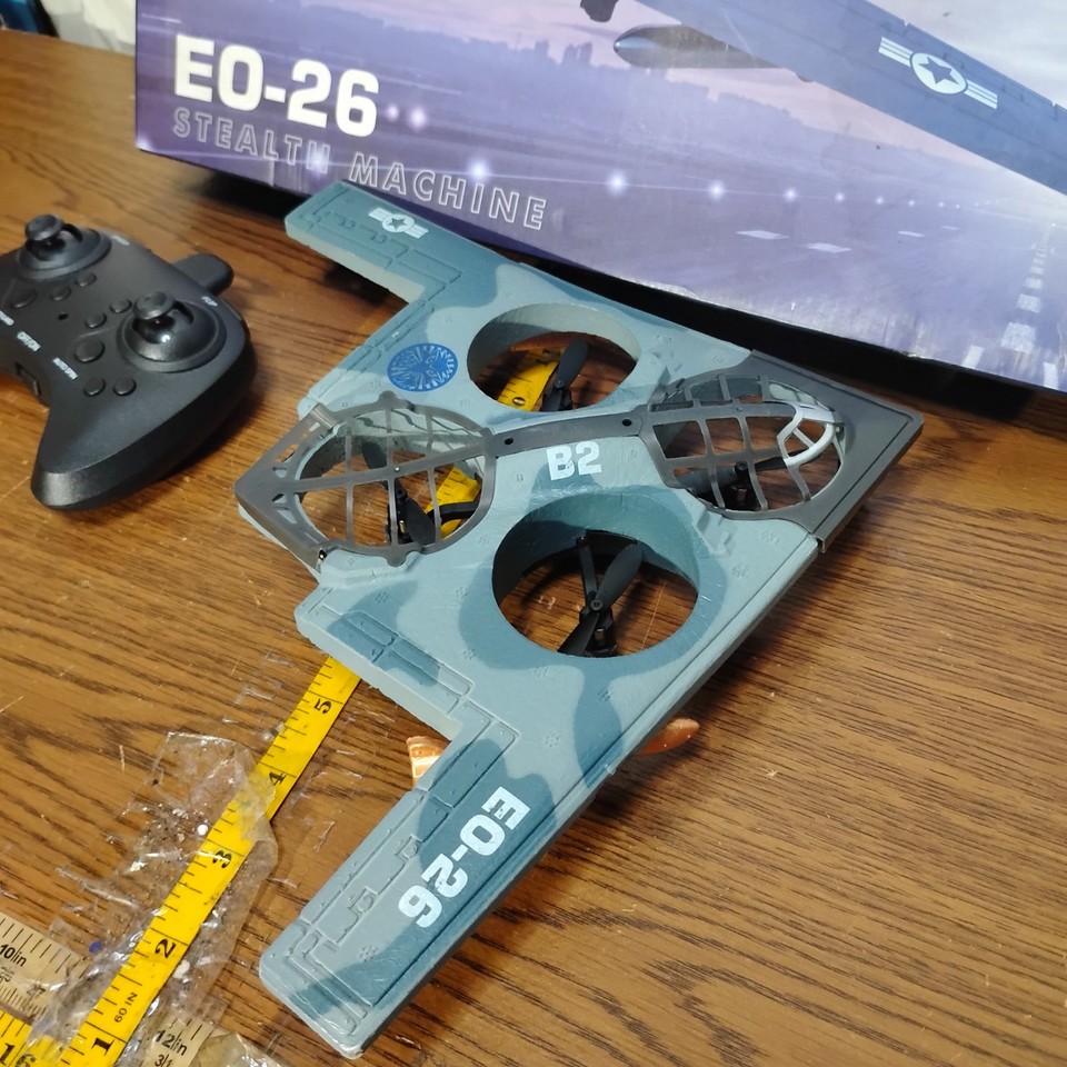 B2 Fighter Stealth Bomber Remote Control Day Night Colored Lights Drone ...