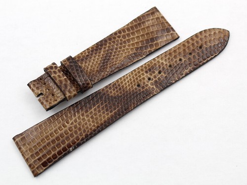 Lizard Watch Strap Handmade IN Italy Brown Polished Size 20/16mm ...
