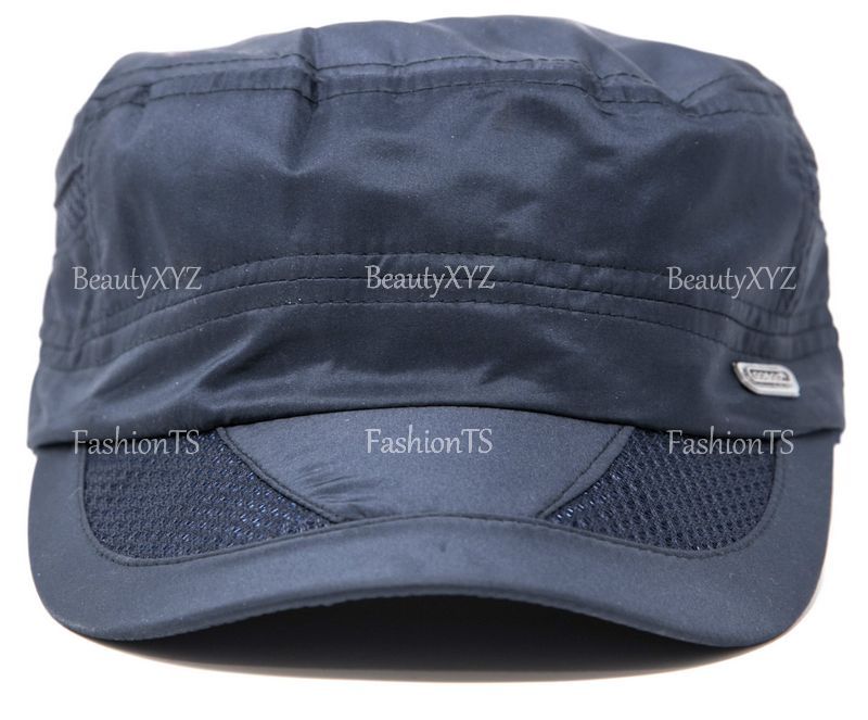 Men's Classic Summer Army Hat Military Cadet Patrol Style Brim Spring ...