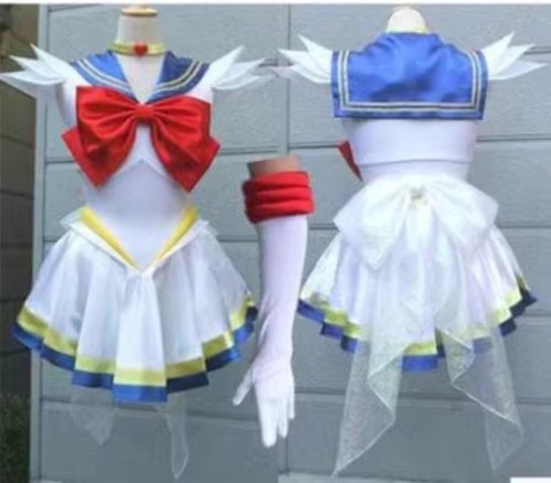Super Sailor Moon Sailormoon Tsukino Usagi Cosplay Costume &Gloves | eBay