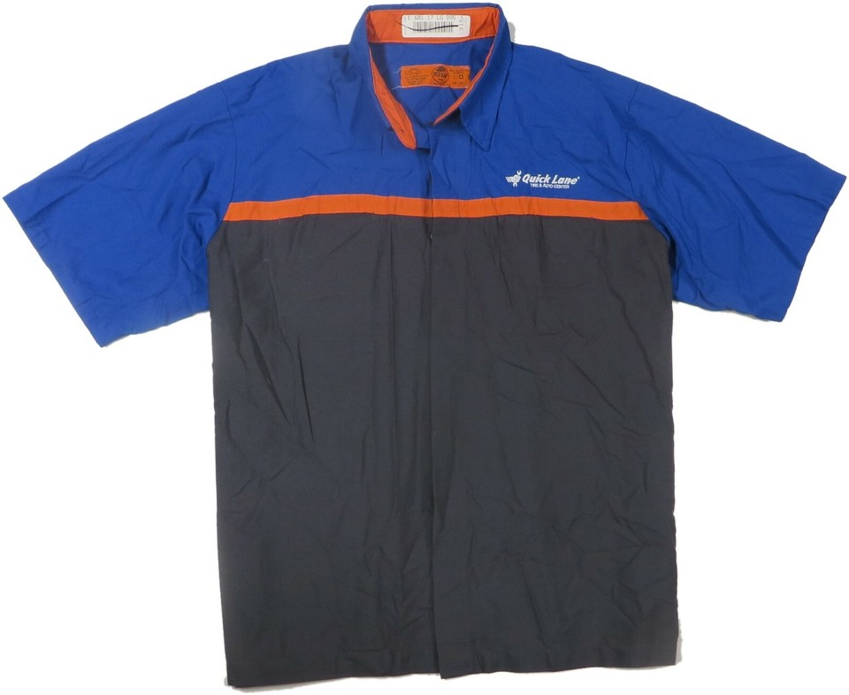 Red Kap Mechanic Technician Uniform Mens Work Shirts Automotive ...