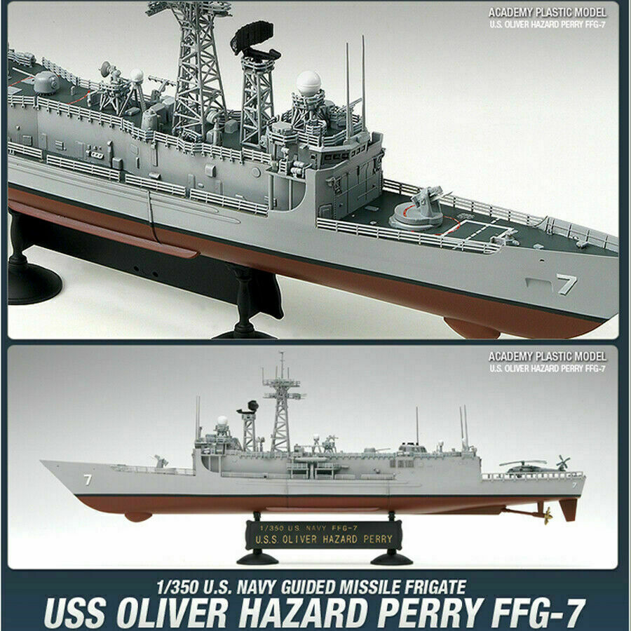 [Academy] 14102 1/350 USS Oliver Hazard Perry FFG-7 Plastic Model Kit ...
