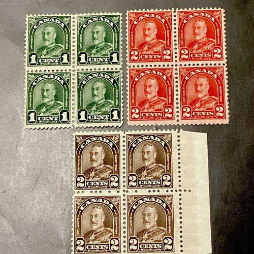 # 163–164–165 CANADA STAMP 3x4 BLOCK MINT N H NICE GROUP | eBay