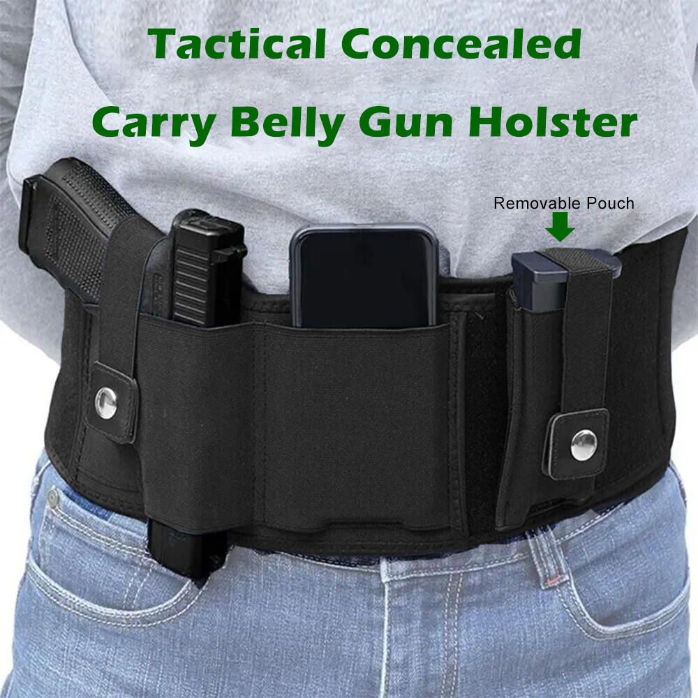 Concealed Carry Belly Band Gun Holster Tactical Pistol Handgun Waist ...