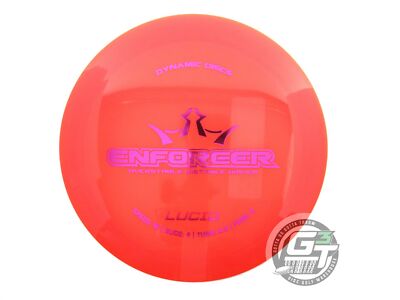 NEW Dynamic Discs Lucid Enforcer 173g Orange Distance Driver Golf Disc ...