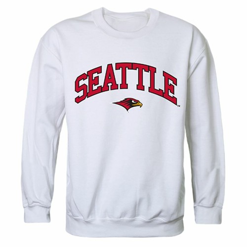Seattle University Campus Crewneck Pullover Sweatshirt Sweater White | eBay