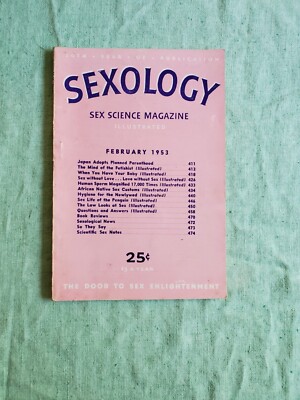 Sexology Vintage Magazine February 1953- Educational Facts For Adults ...
