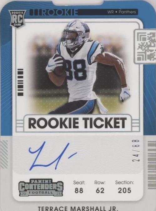 2021 Panini Contenders - Rookie Ticket RPS Variation Terrace Marshall ...