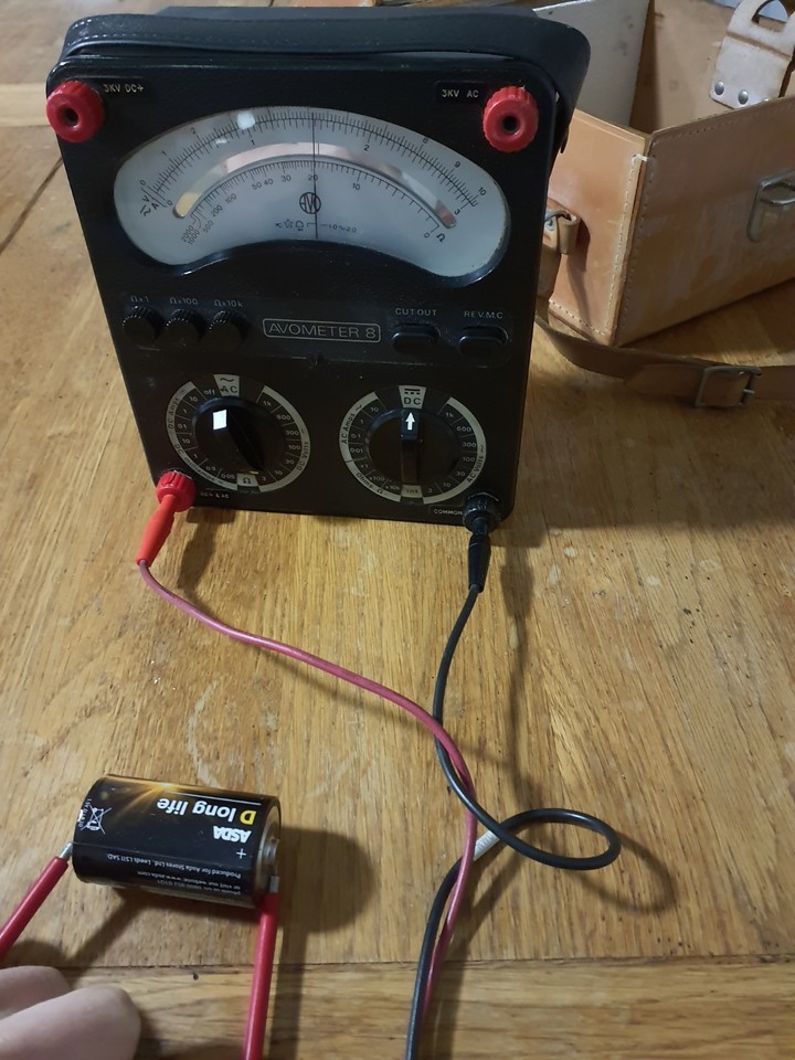 Vintage Avometer 8 Analogue Meter and Leather P.O. Case (GPO Post ...