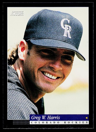 1994 Score #374 Greg W. Harris Colorado Rockies | eBay