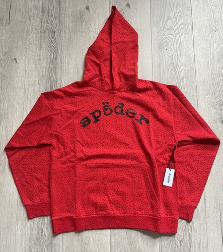 Sp5der VVS Rhinestone Hoodie — Built Not To Fit In. Red Large | eBay