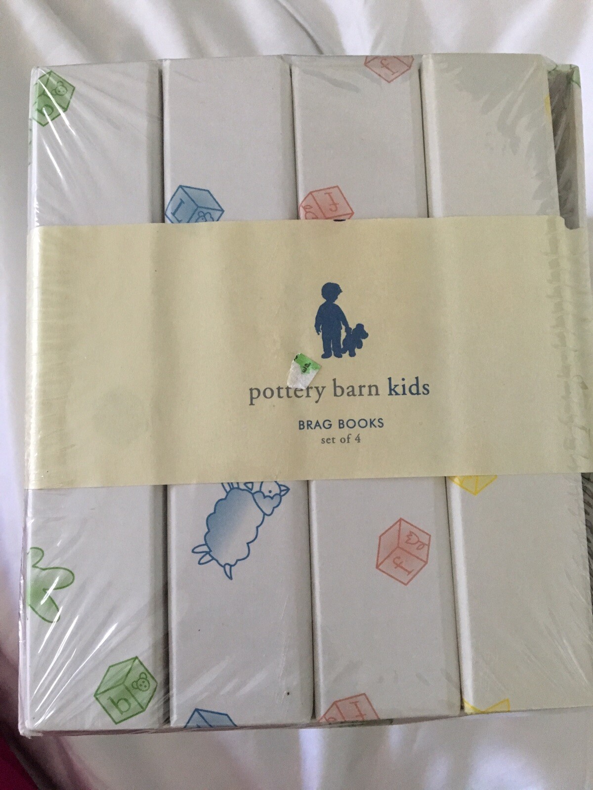 Pottery Barn Kids Photo Brag Books Set Of 4 Blue Yellow Pink Green ...