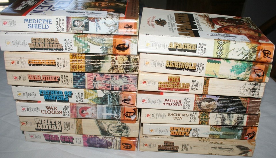 15 Donald Clayton Porter Noel Gerson paperback White Indian series ex ...
