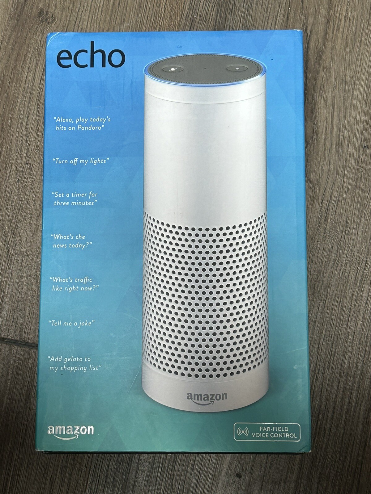 Amazon Alexa Echo Bluetooth Wi-Fi Smart Speaker 1st Generation White NOS