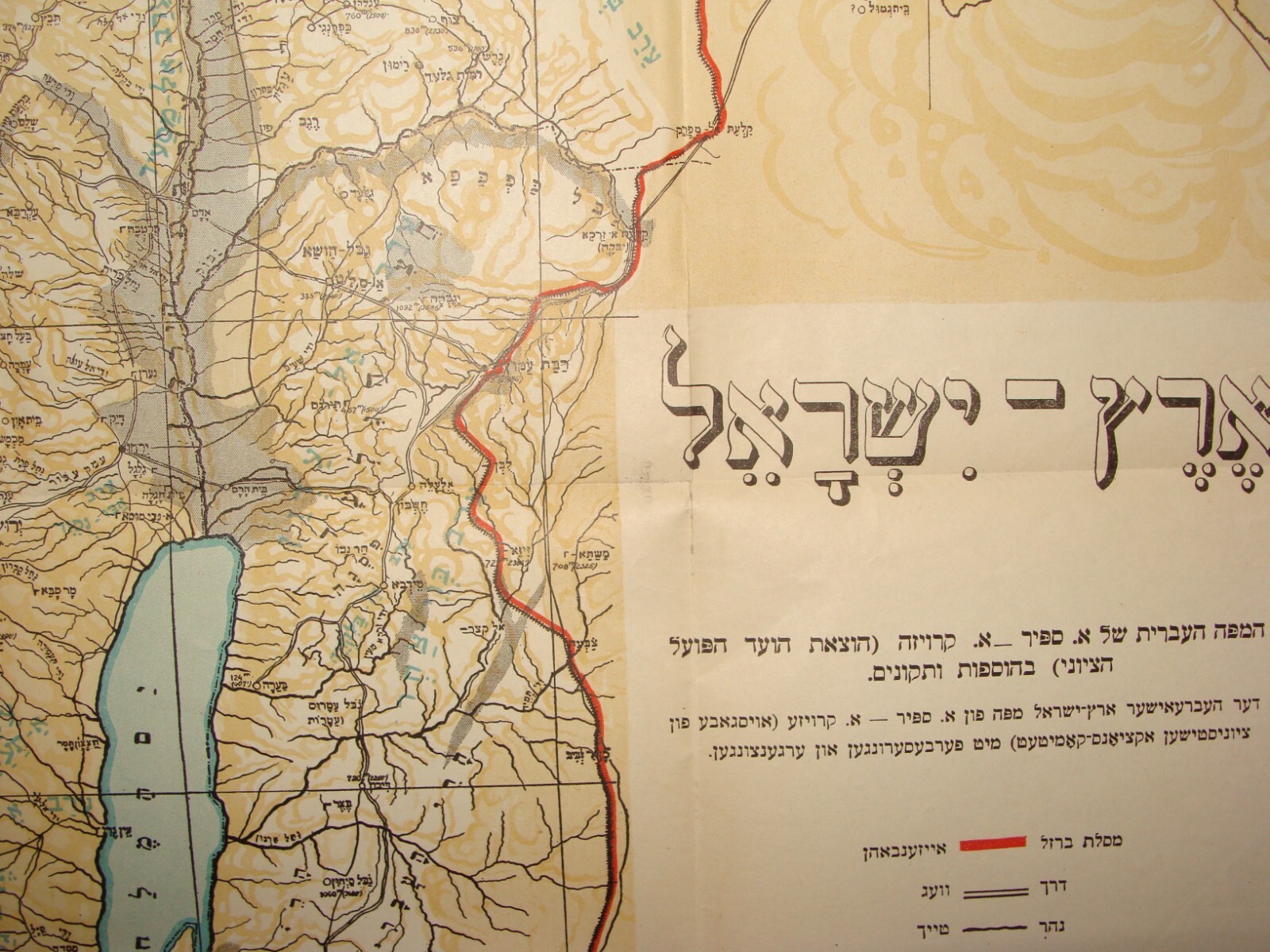 RARE Jewish 1918 Palestine Israel Map NY | Grelly UK