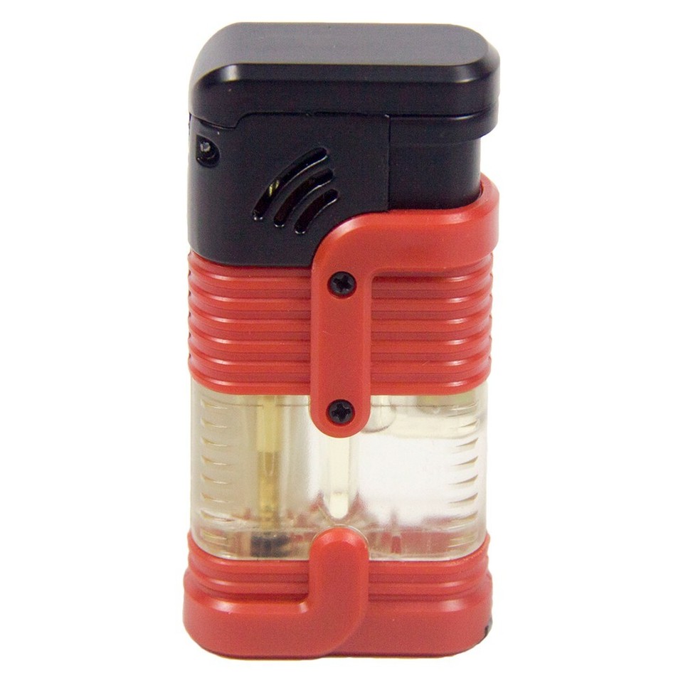 4 PACK Triple Solid &Clear Color Torch Lighter Adjustable Flame W/Cigar ...